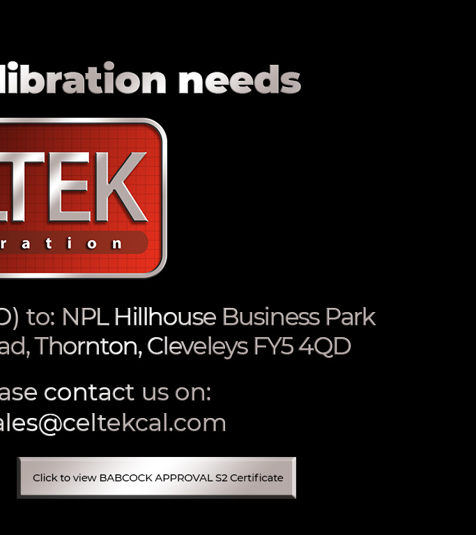 Calibration experts in North West England